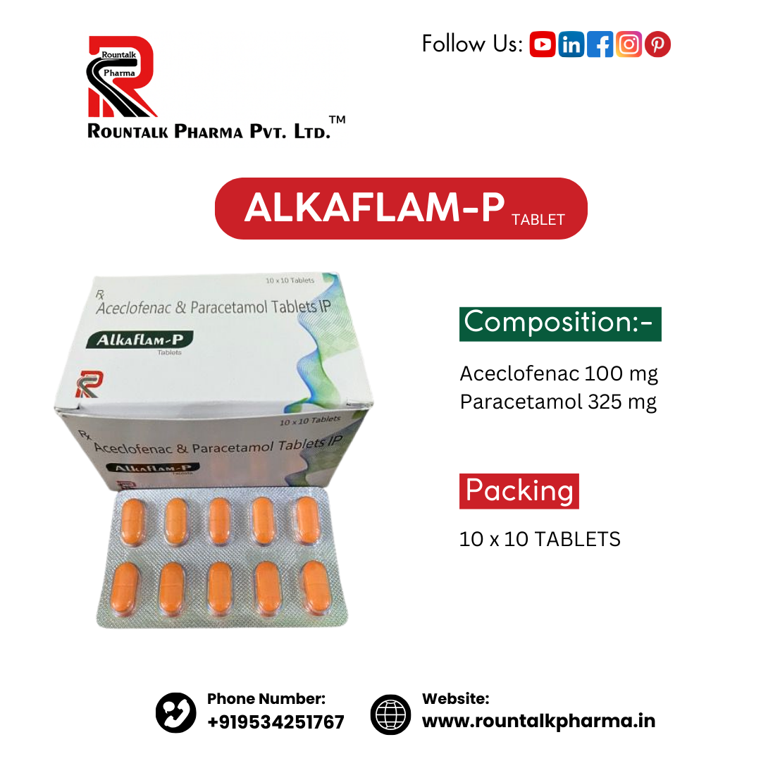 Best Pain Relief Tablets – AlkaFLAM-P by RounTalk Pharma